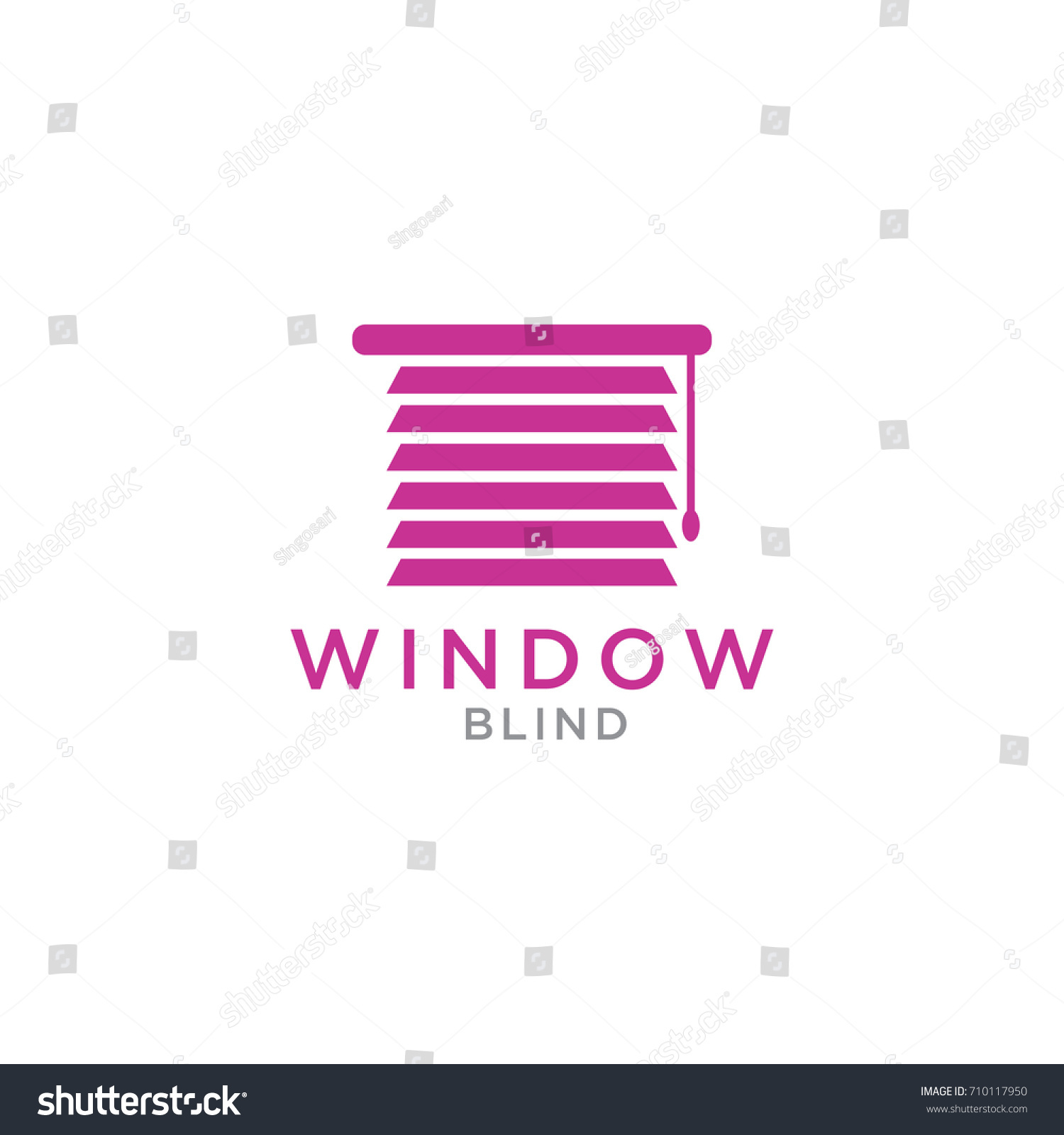 Home Blind Window Design Logo Template Stock Vector (Royalty Free ...