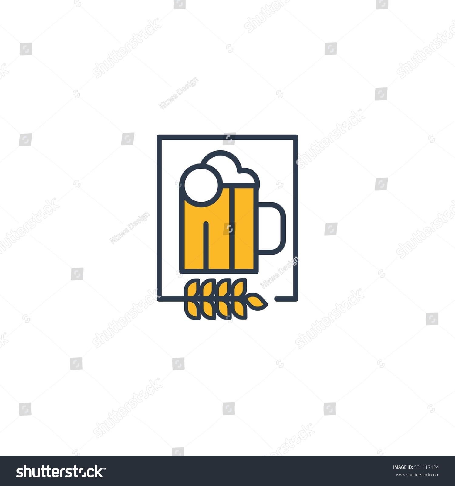 Home Brew Beer Vector Logo Design Stock Vector (Royalty Free) 531117124 ...