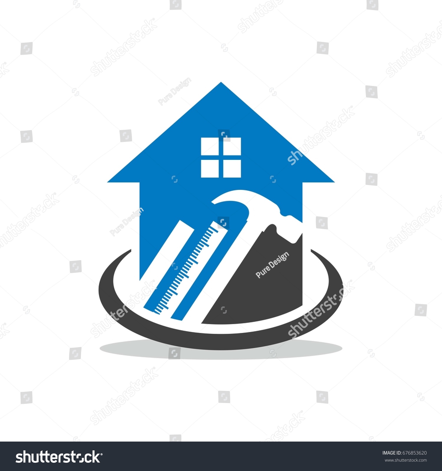 Home Builder Logo Stock Vector (Royalty Free) 676853620 | Shutterstock