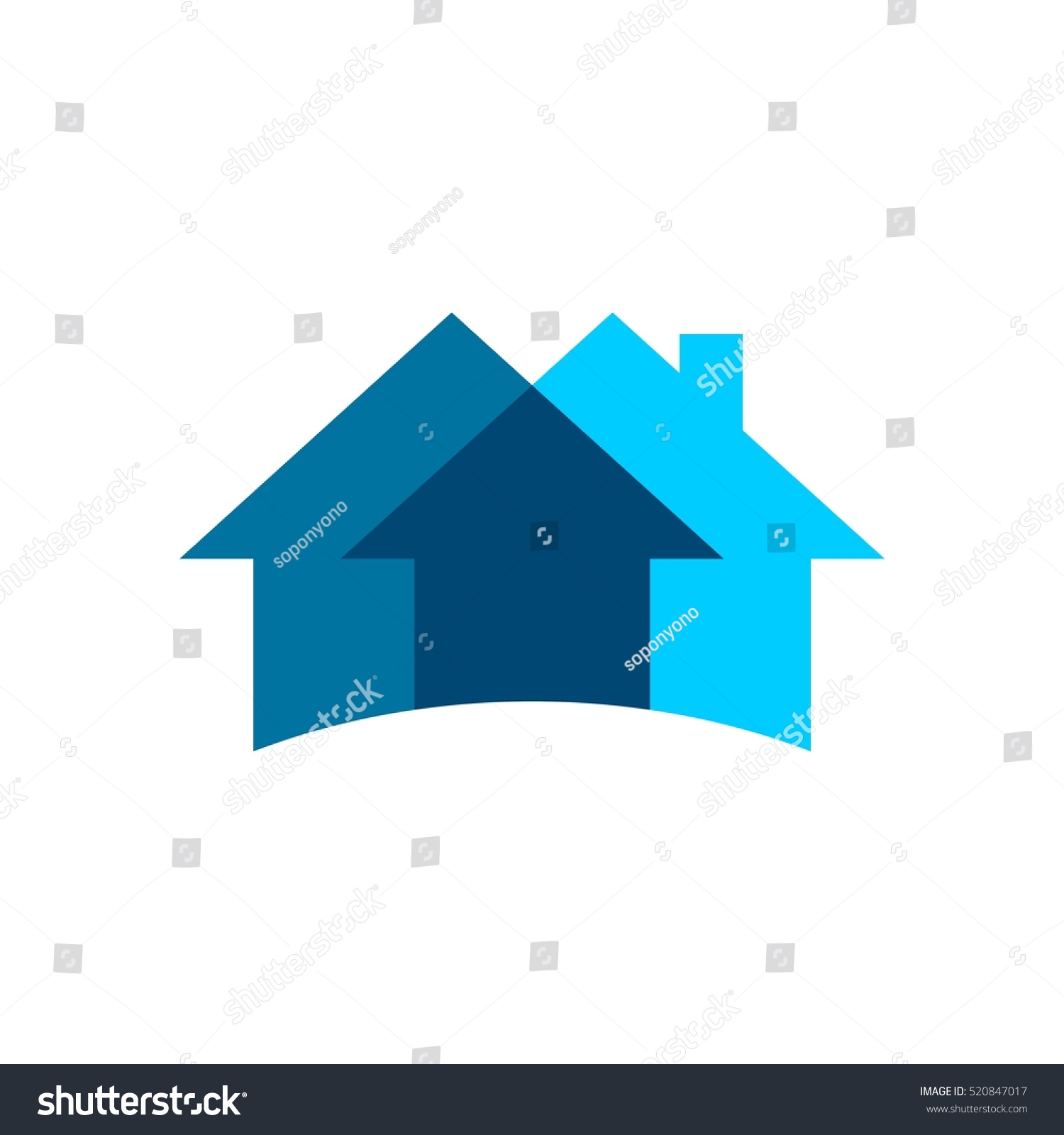 Home Building Vector Logo Template Illustration Stock Vector (Royalty ...