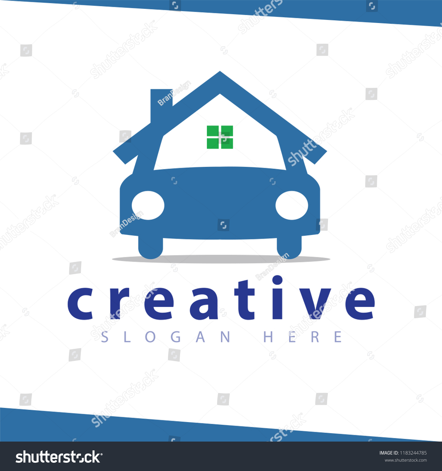 Home Car Logo Vector Stock Vector (Royalty Free) 1183244785
