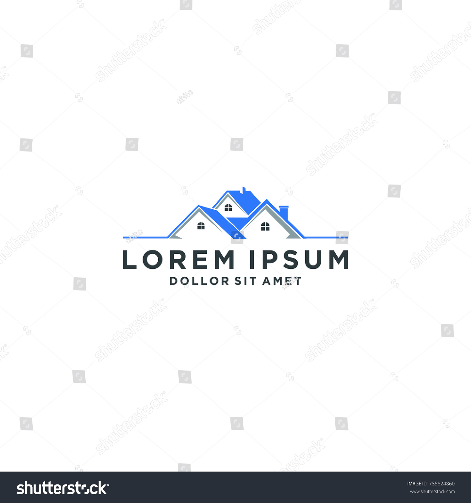Home Contractor Logo Stock Vector (Royalty Free) 785624860