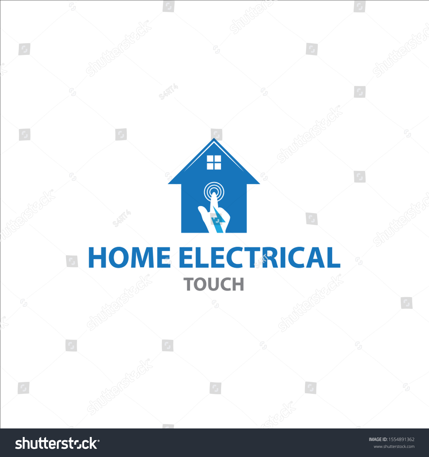 Home Electrical Touch Logo Concept Stock Vector (Royalty Free ...