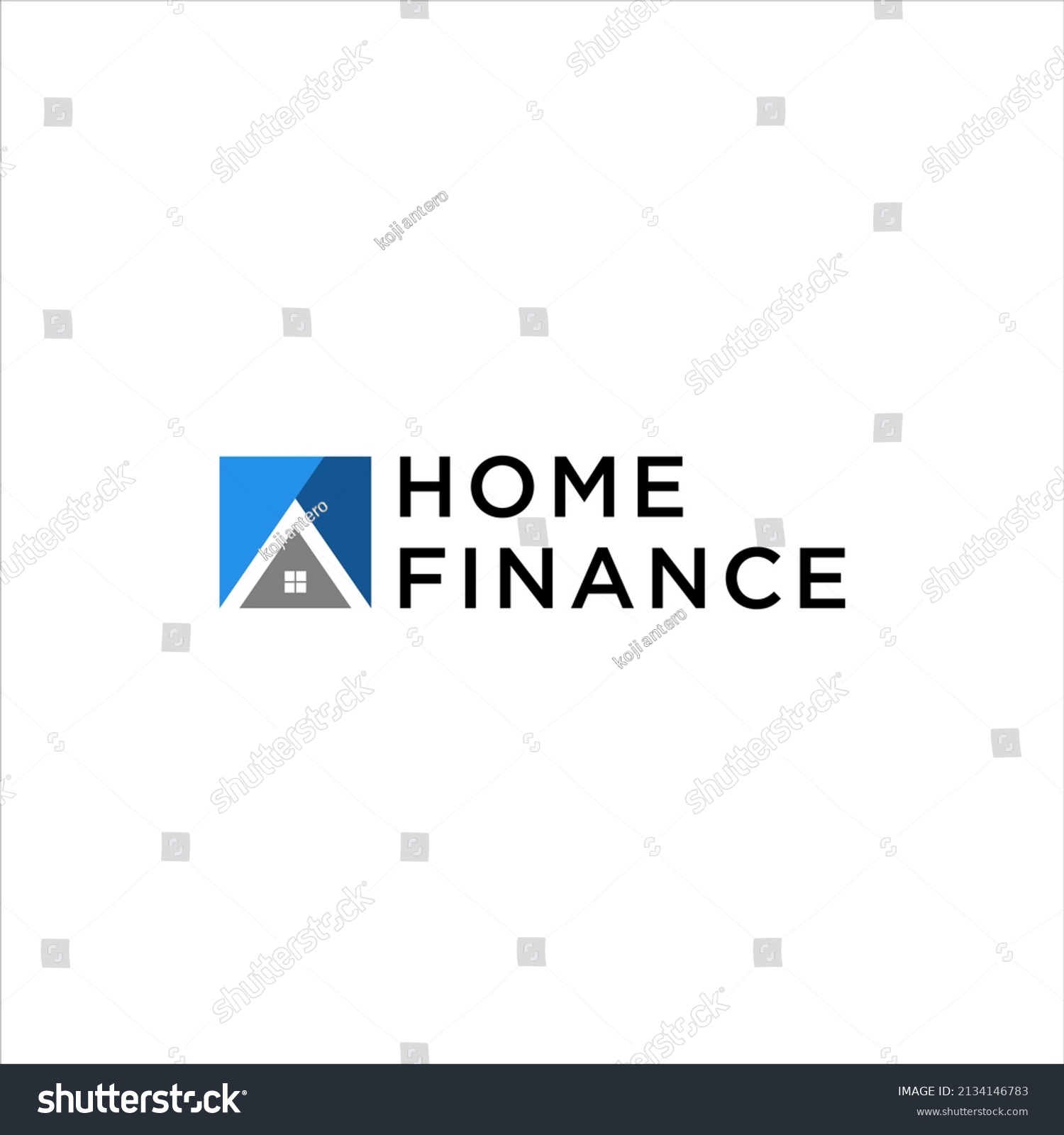 Home Finance Logo Design Vector Stock Vector (Royalty Free) 2134146783