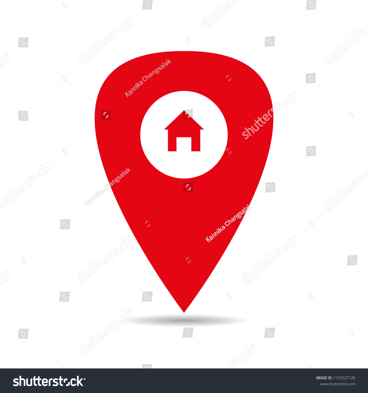 Home House Map Pointer Icon Marker Stock Vector (Royalty Free ... Home House Map Pointer Icon Marker Stock Vector (Royalty Free ...