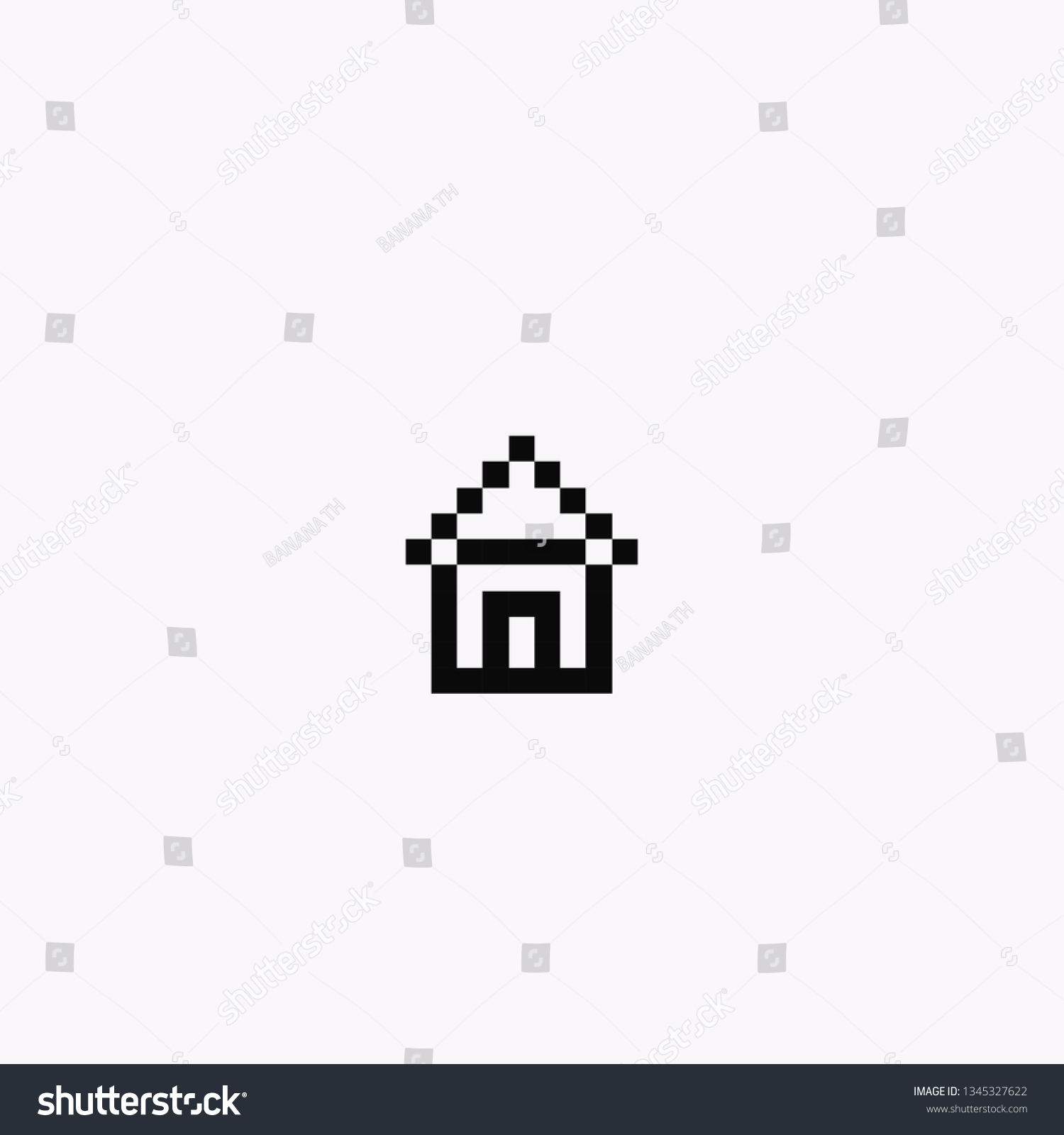 Home Icon Pixel Stock Vector (Royalty Free) 1345327622 | Shutterstock