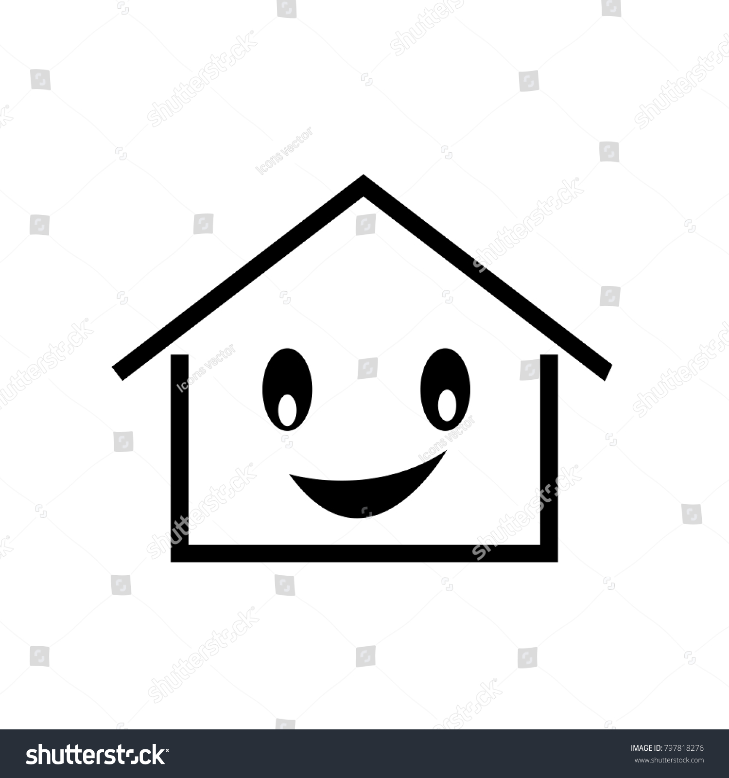 Home Icon Simple Symbol Stock Vector (Royalty Free) 797818276 ...