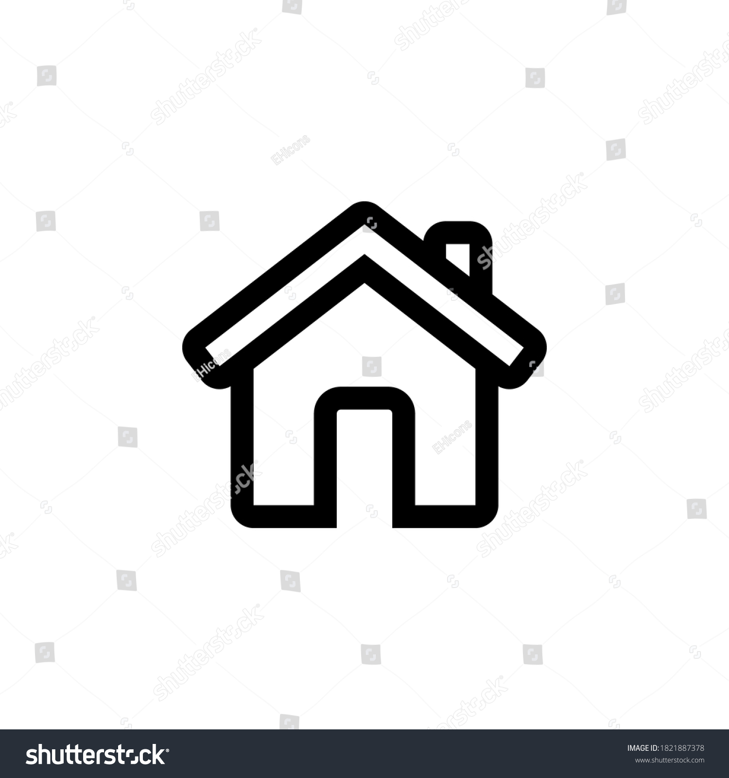Home Icon Symbol Vector Isolated Stock Vector (Royalty Free) 1821887378 ...