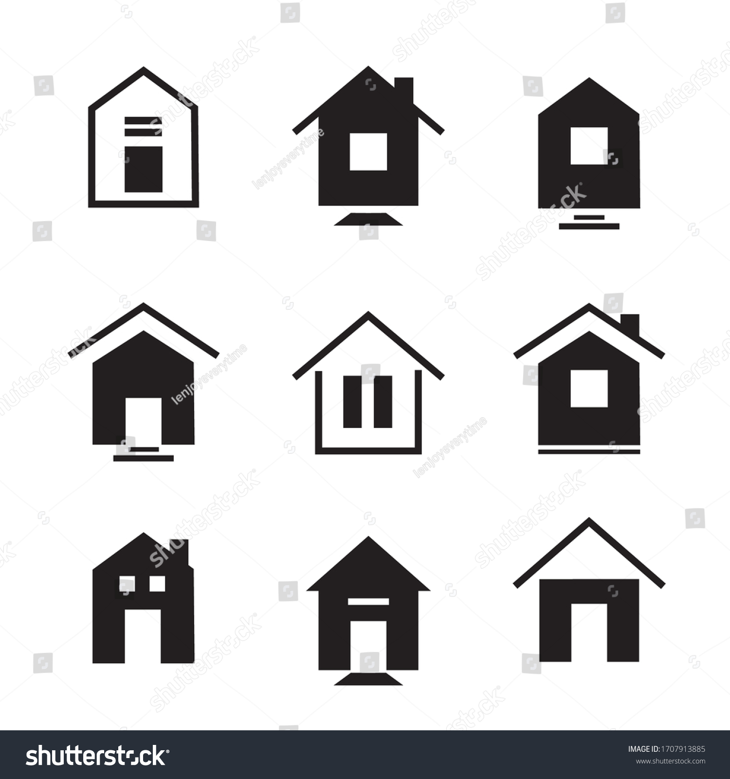 House shape icon : 576 611 images, photos et images vectorielles de ...