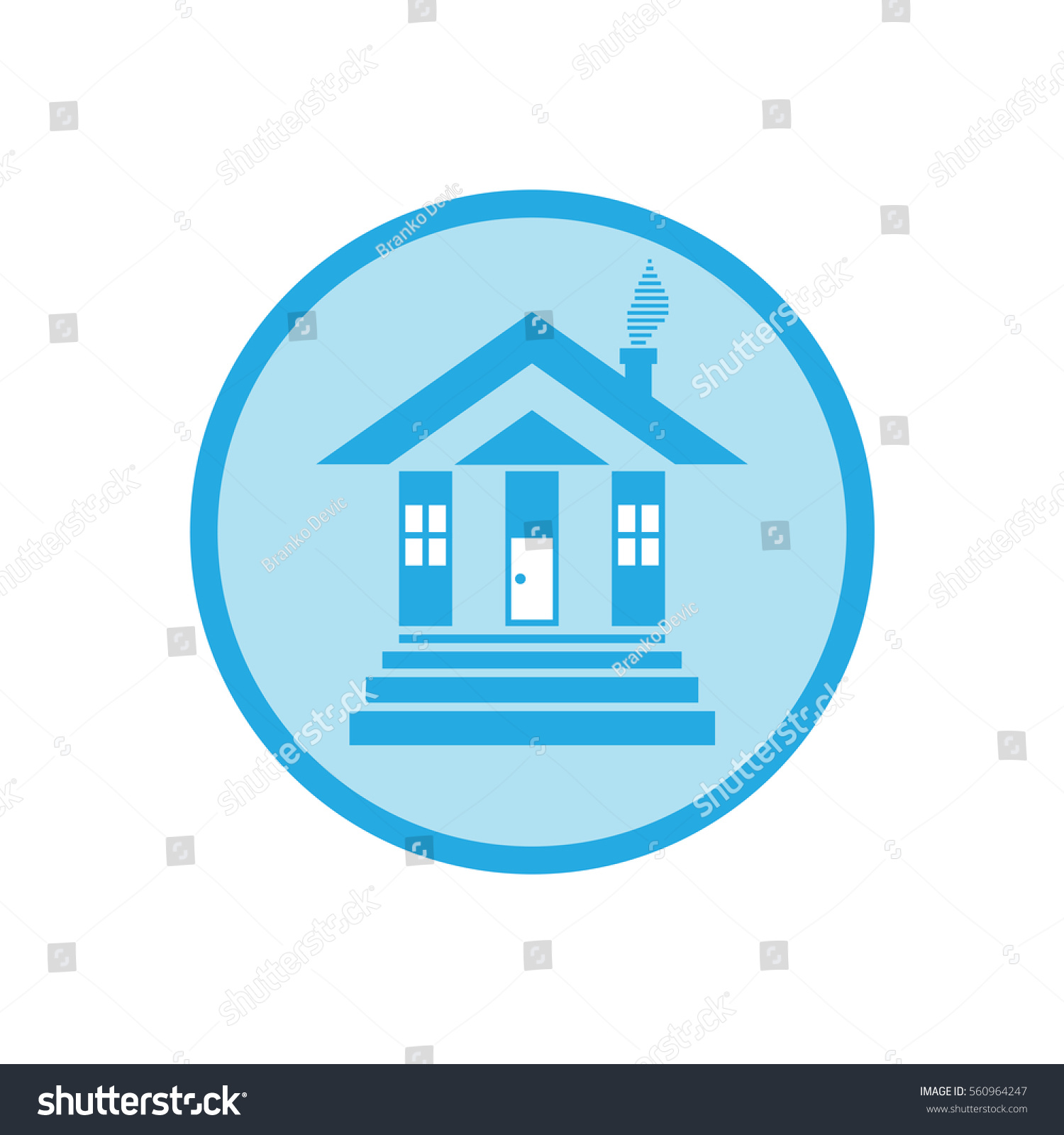 Home Circle Logo Vector Stock Vector (Royalty Free) 560964247 ...