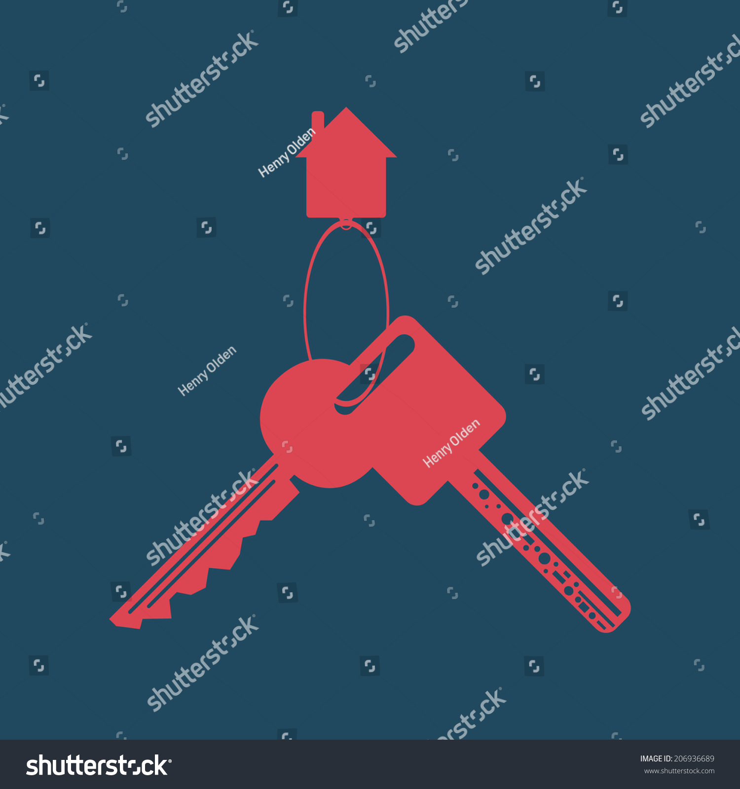 Home Keys Vector Illustration Stock Vector (Royalty Free) 206936689