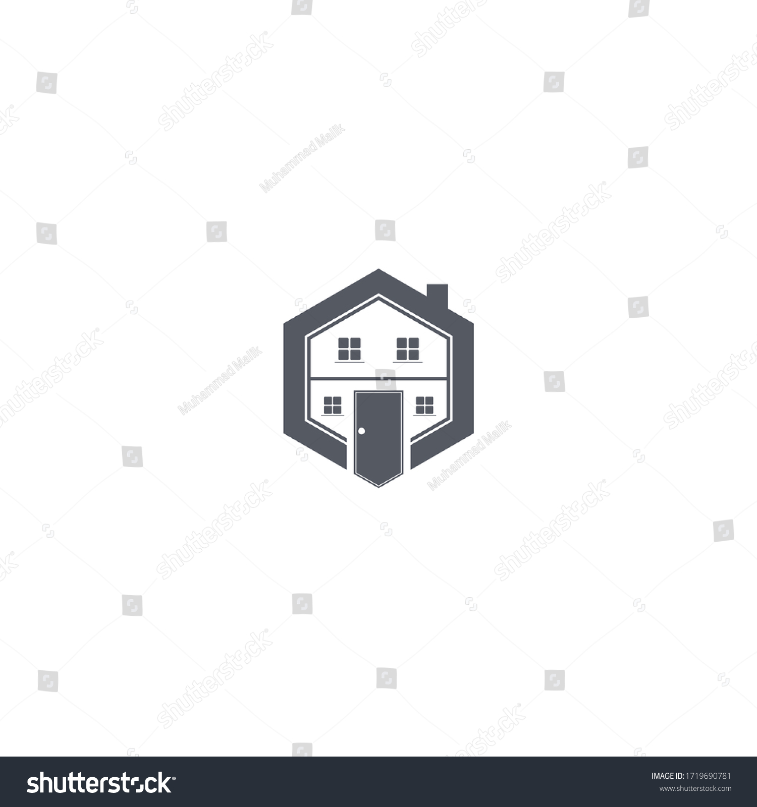 logotipo del hogar, logotipo del icono,: vector de stock (libre de ...