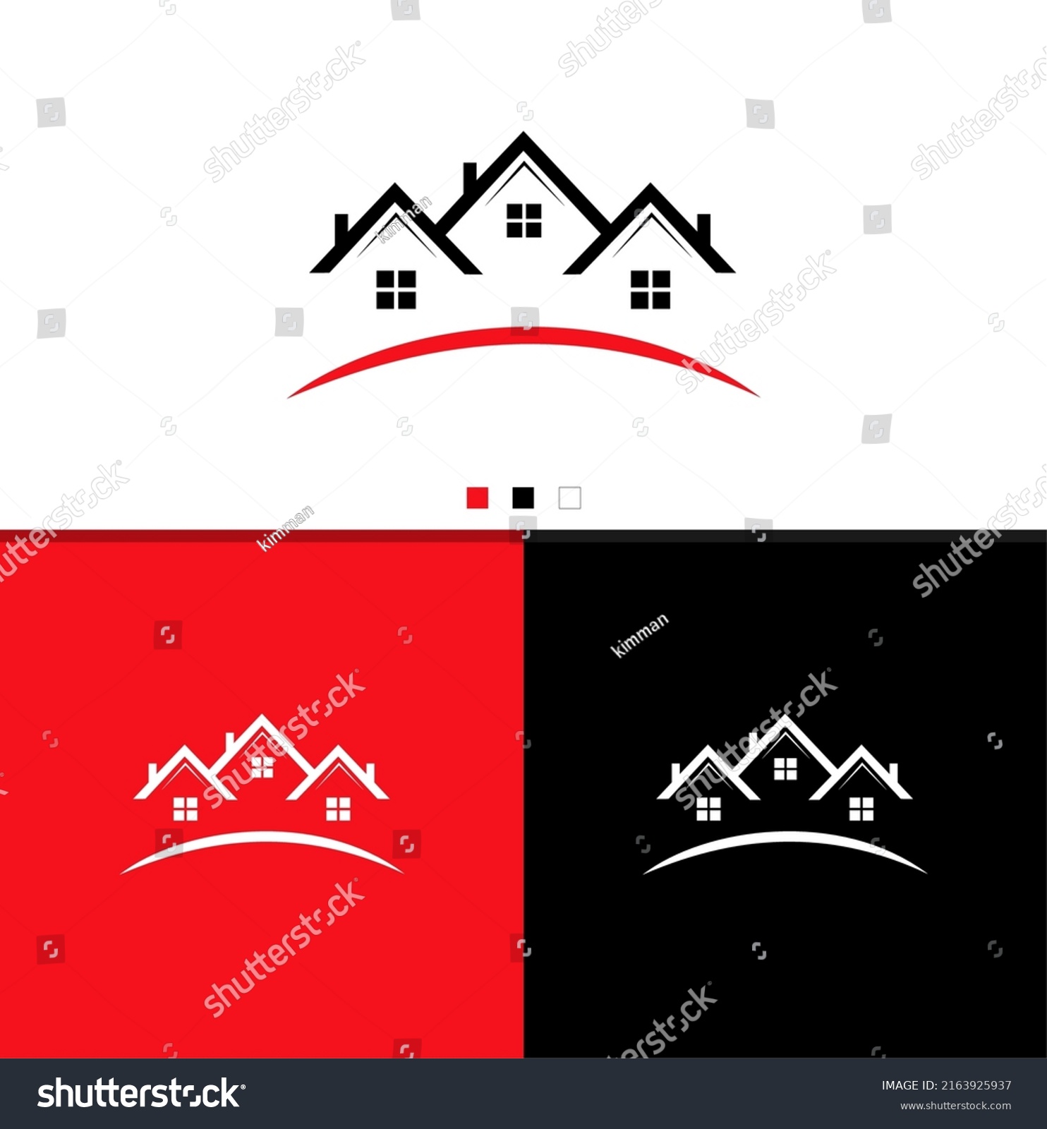 Home Realty Logo Vector Image Stock Vector (Royalty Free) 2163925937 ...
