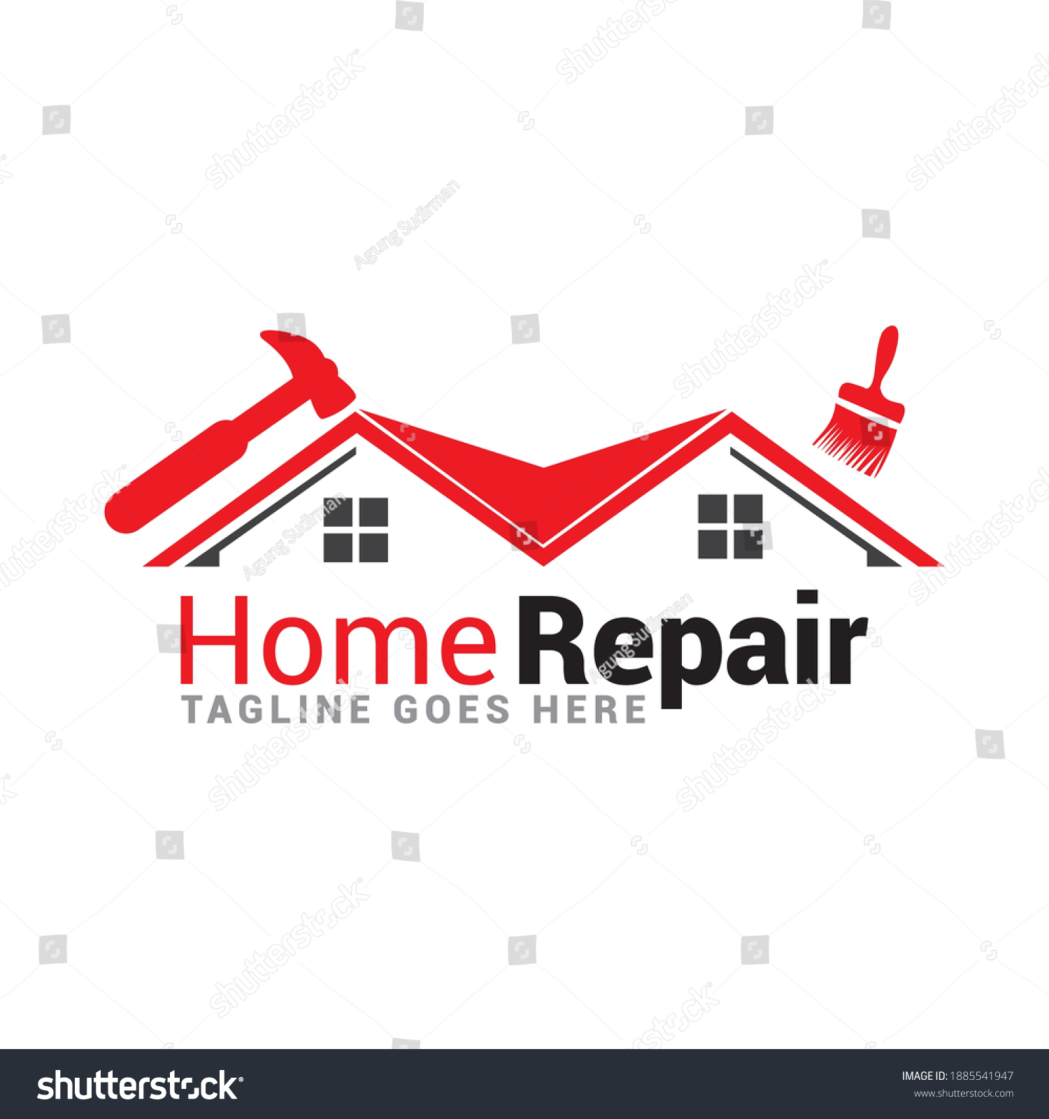 Home Repair Construction Logo Icon Vector Stock Vector (Royalty Free ...
