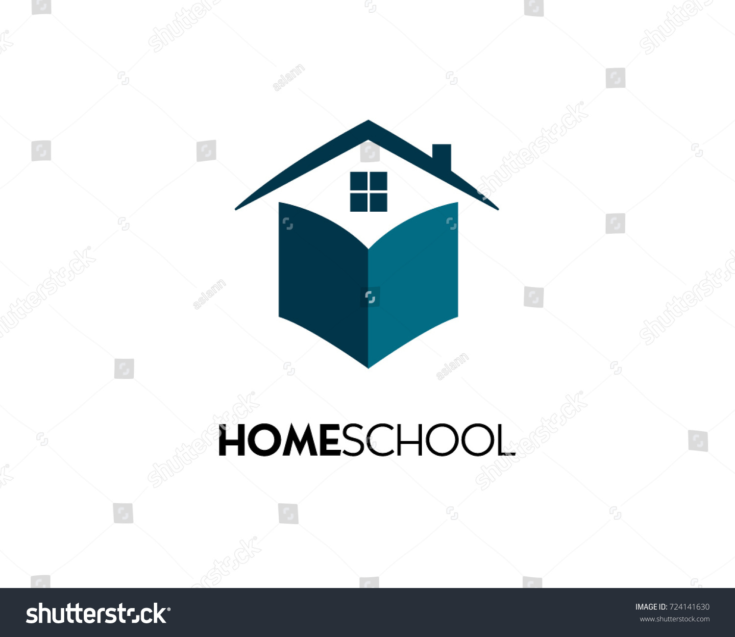Home School Logo Template Design Vector Stock Vector (Royalty Free ...