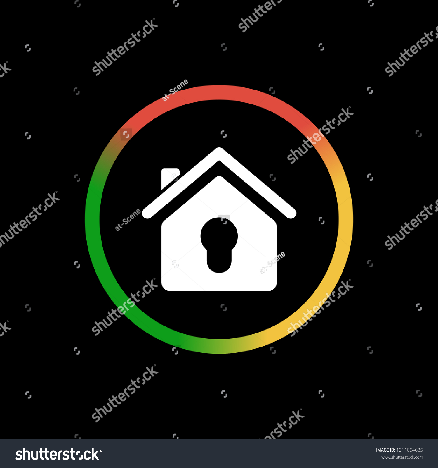 Home Security App Icon Stock Vector (Royalty Free) 1211054635 ...