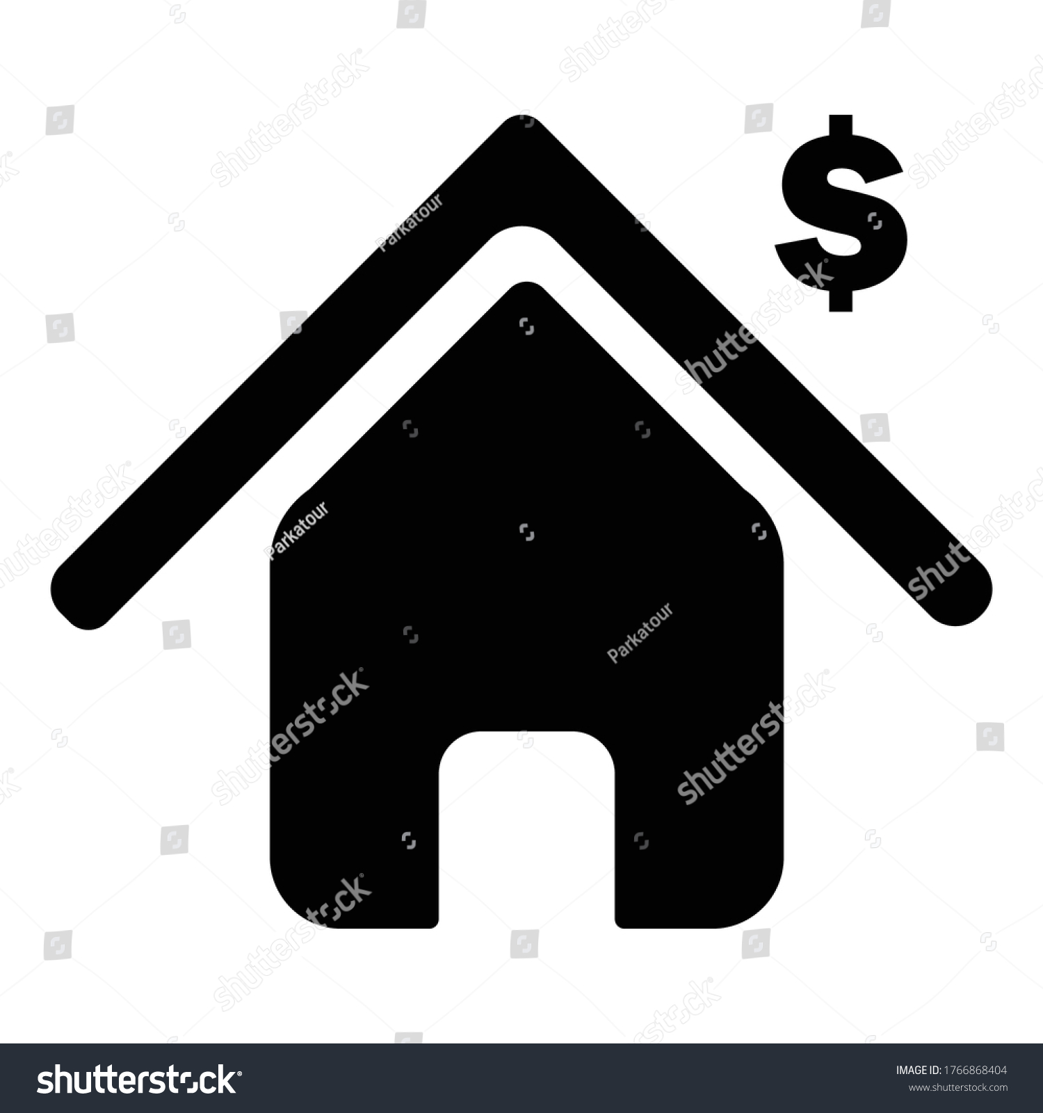 Home Security Guard Icon Flat Vector Stock Vector (Royalty Free ...