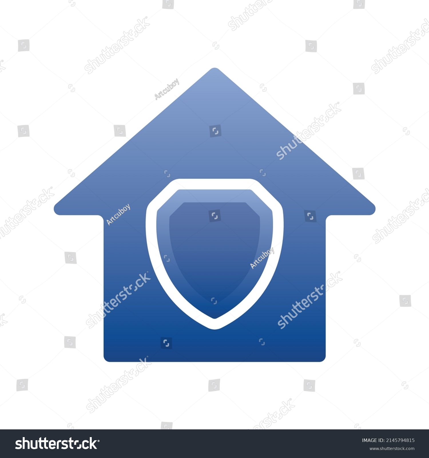 Home Shield Logo Design Template Icon Stock Vector (Royalty Free ...