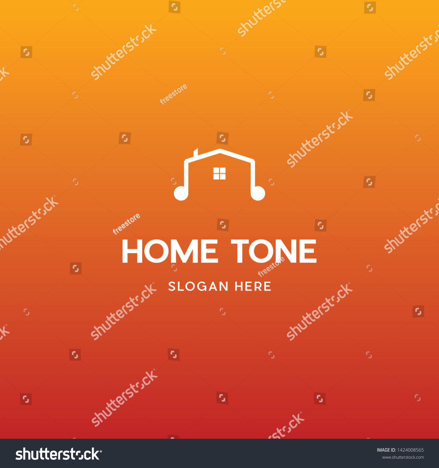 Home Tone Studio Logo Design Stock Vector (Royalty Free) 1424008565 ...