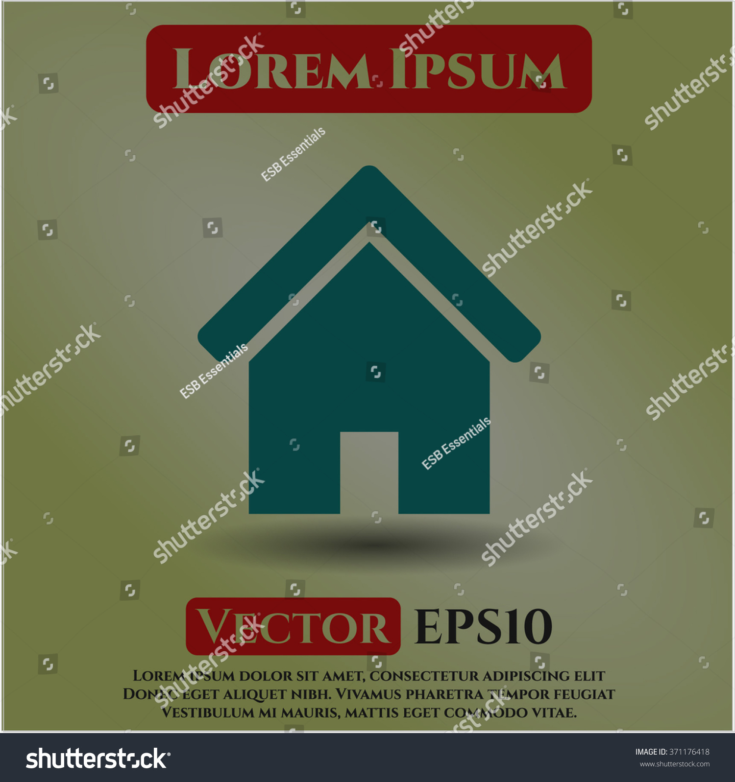 Home Vector Symbol Stock Vector (Royalty Free) 371176418 | Shutterstock