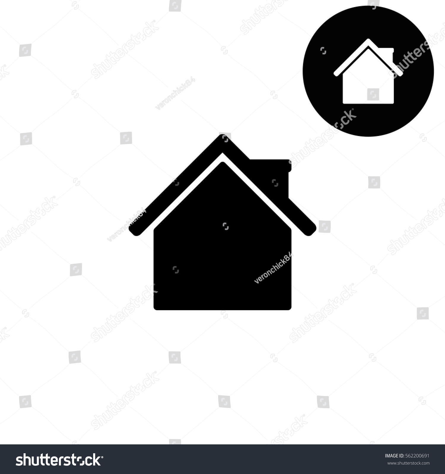 Home White Vector Icon Stock Vector (Royalty Free) 562200691 | Shutterstock