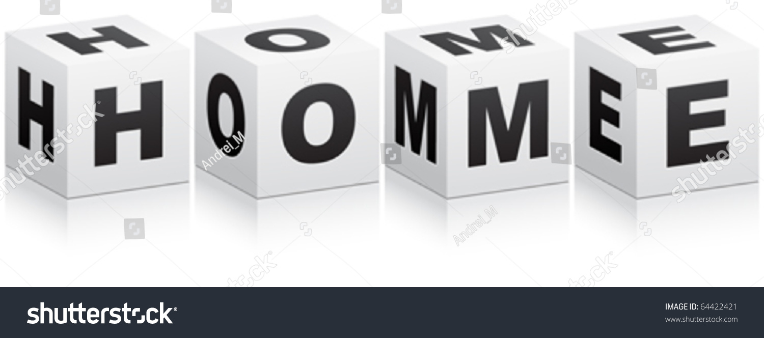 Home Word Stock Vector (Royalty Free) 64422421 | Shutterstock