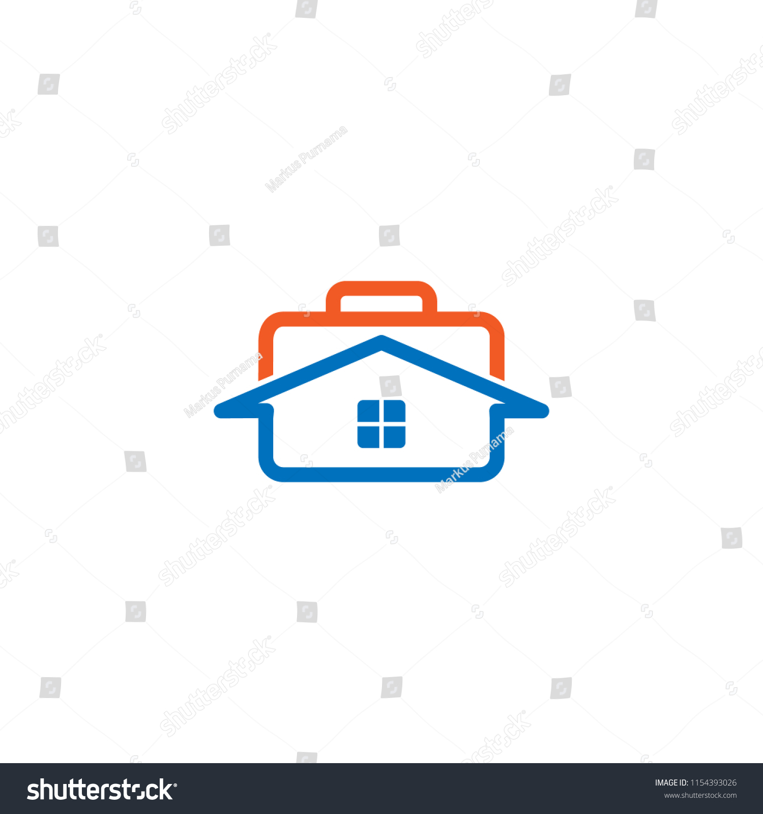 Home Work Logo Icon Stock Vector (Royalty Free) 1154393026
