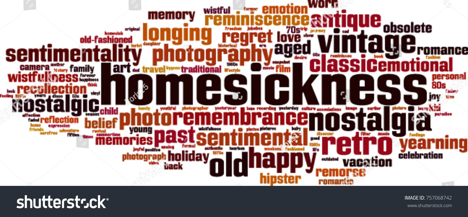 Homesickness Word Cloud Concept Vector Illustration Stock Vector ...