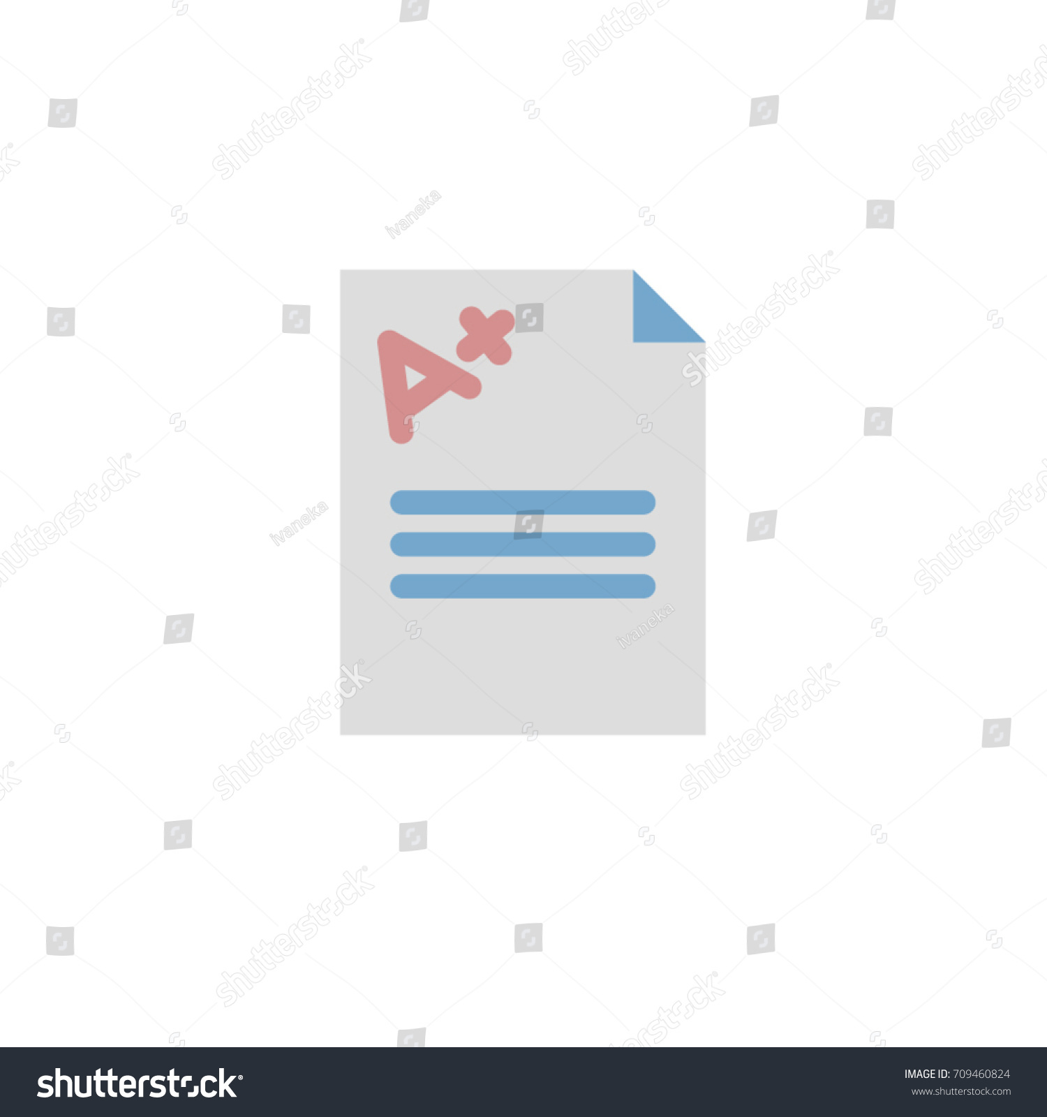 Homework Icon Modern Flat Design Stock Vector (Royalty Free) 709460824 ...