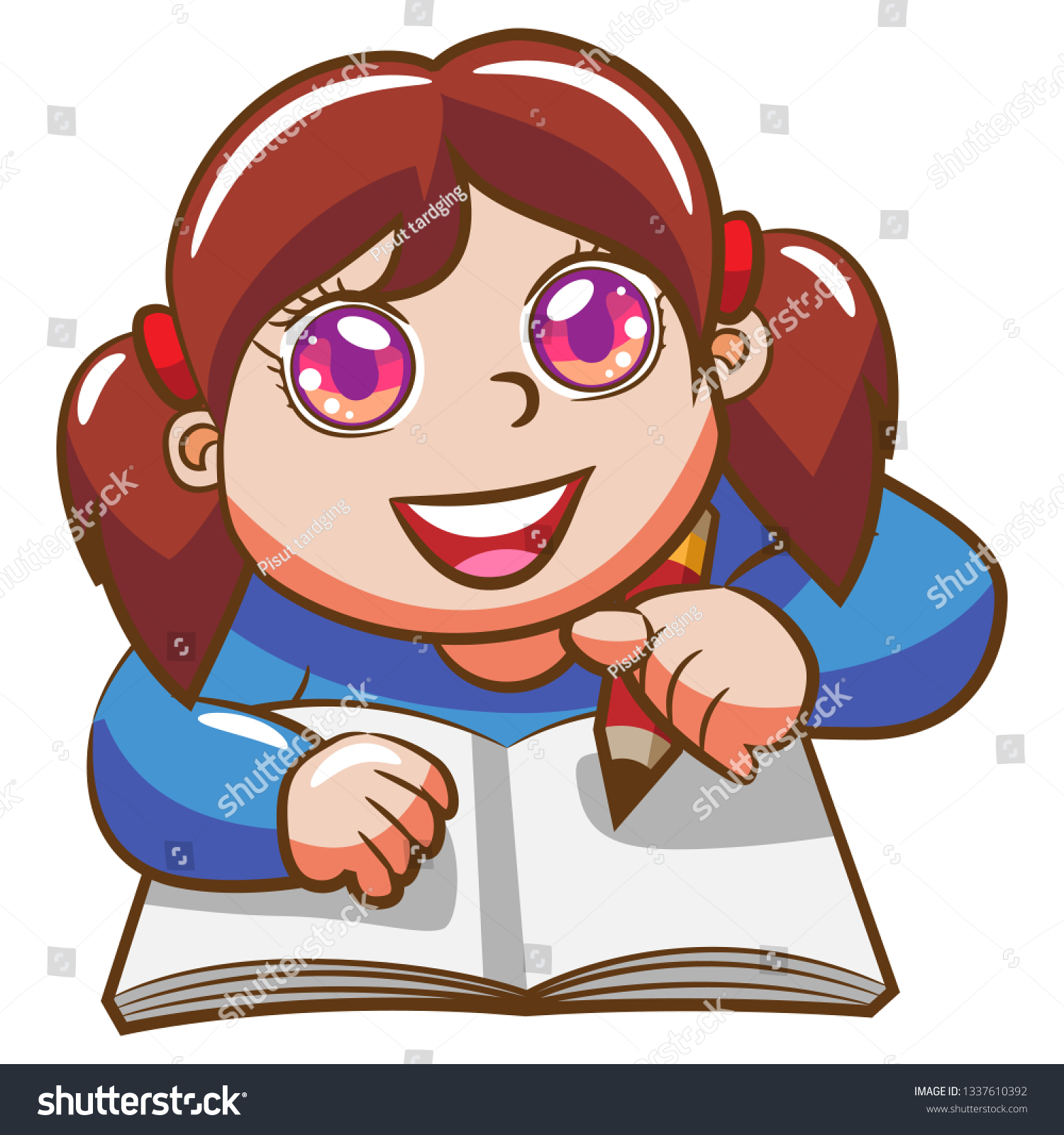 Homework Vector Clipart Stock Vector (Royalty Free) 1337610392