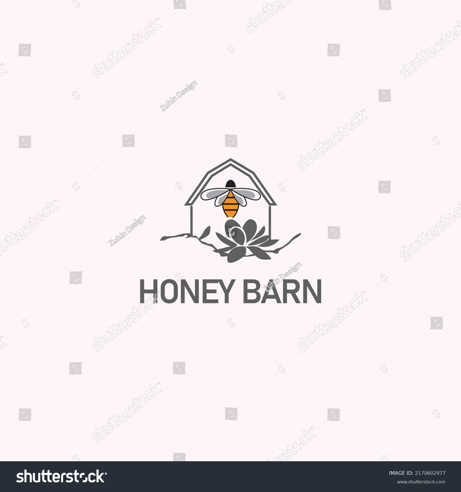 Honey Farm Vector Logo Template Stock Vector (Royalty Free) 2170602977 ...