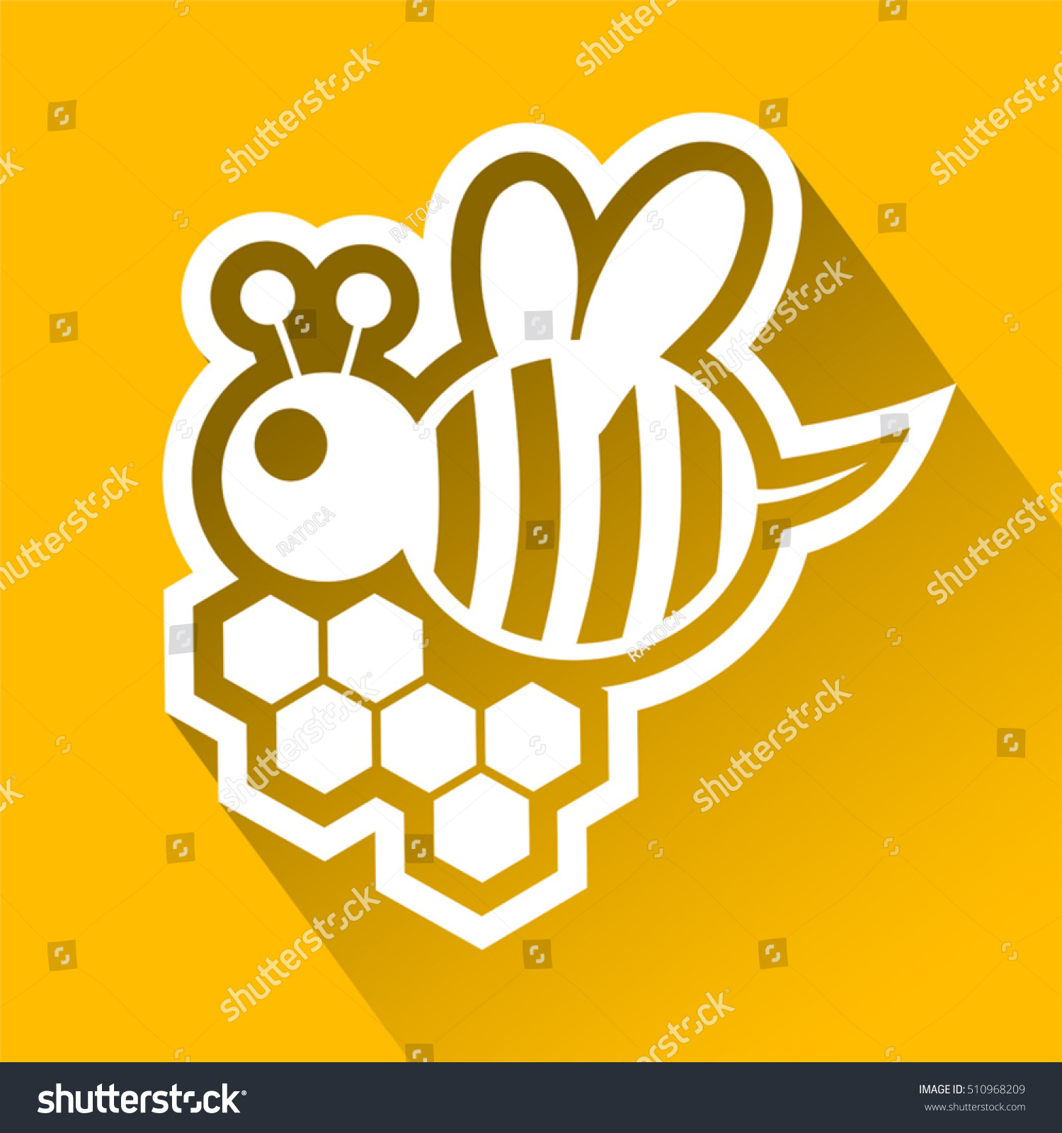 Honey Sign Stock Vector (Royalty Free) 510968209