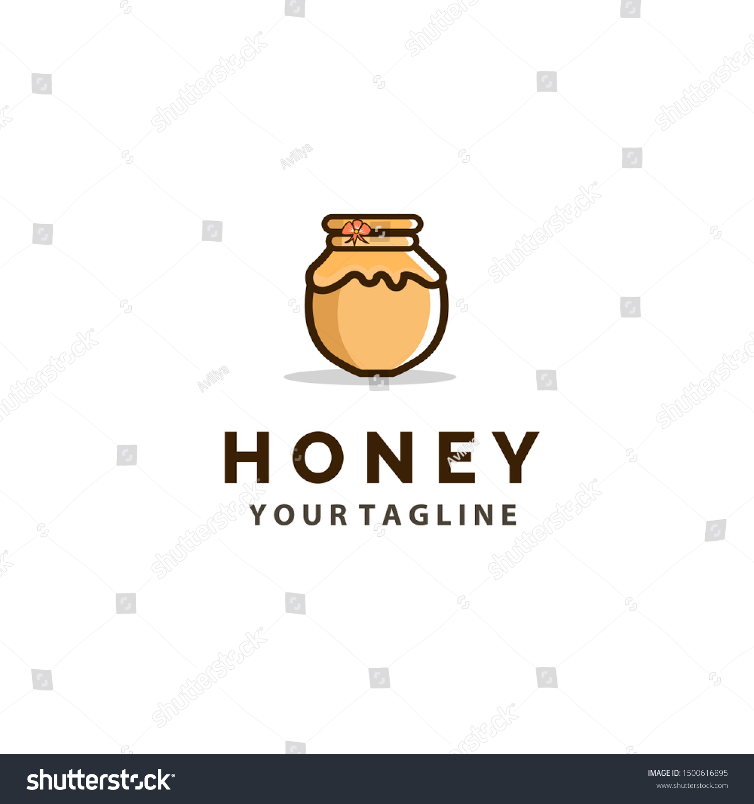 Honey Store Logo Design Vector Illustration Stock Vector (Royalty Free ...