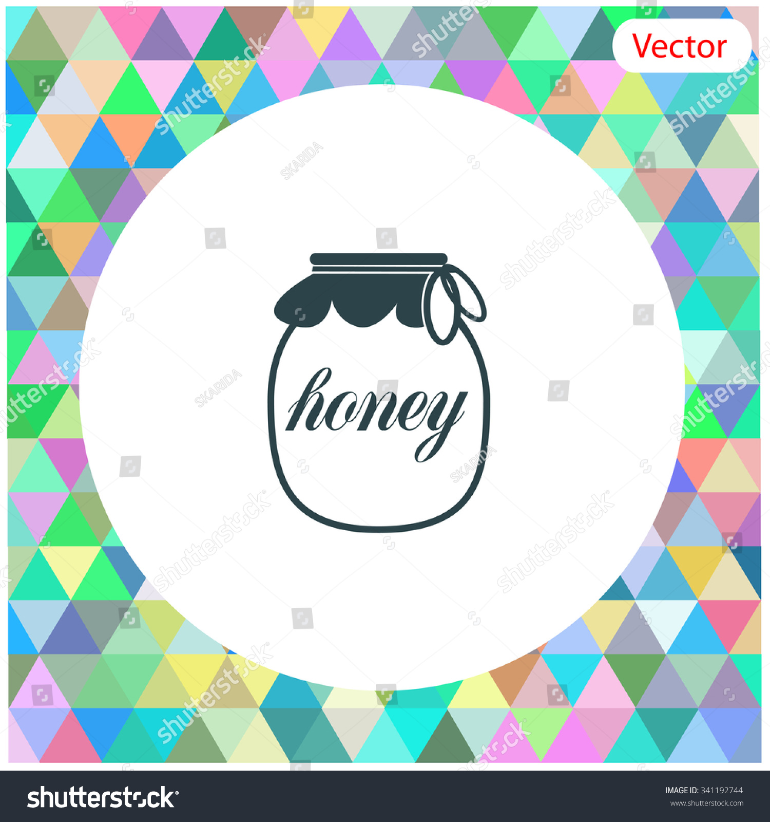 Honey Vector Icon Stock Vector (Royalty Free) 341192744 | Shutterstock