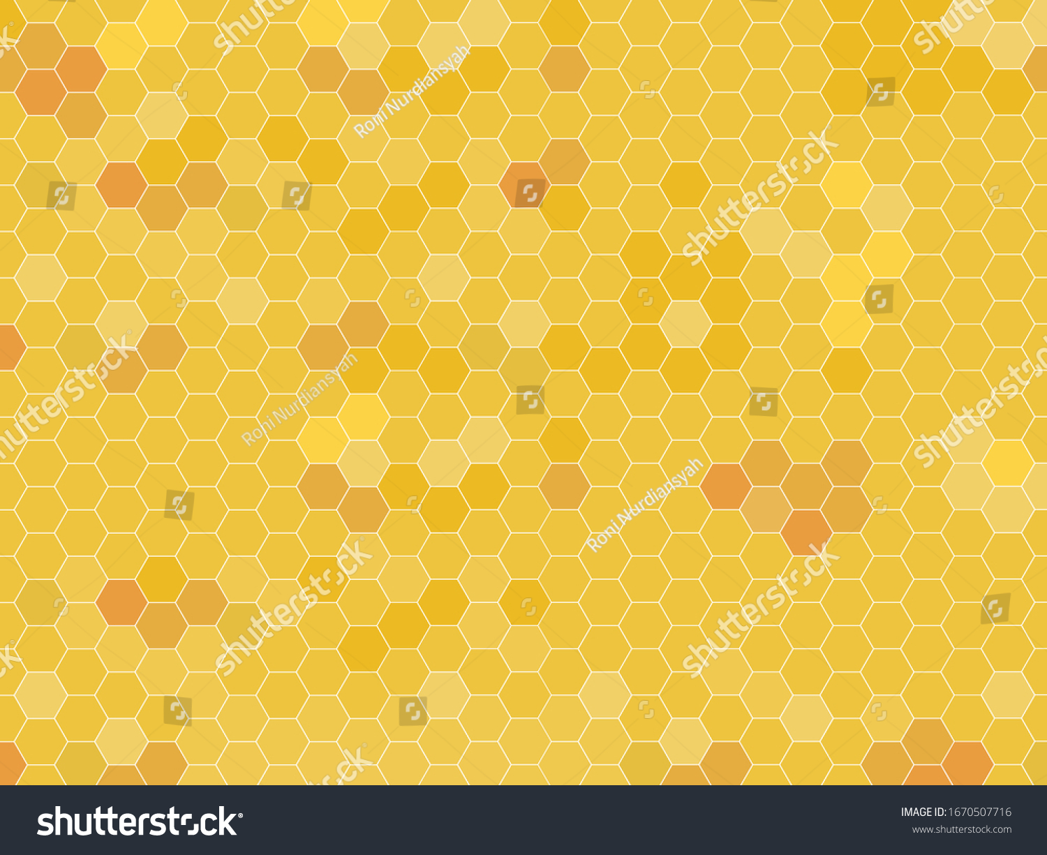 Honeycomb Background Hexagon Honey Shape Tiles Stock Vector (Royalty ...
