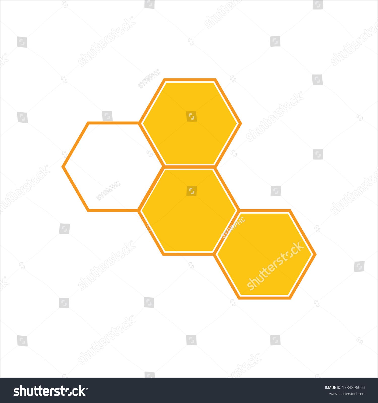 Honeycomb Background Texture Illustration Design Stock Vector (Royalty ...