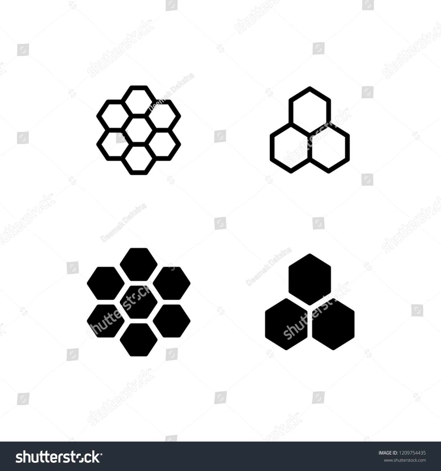 Honeycomb Icon Logo Vector Symbol Stock Vector (Royalty Free ...