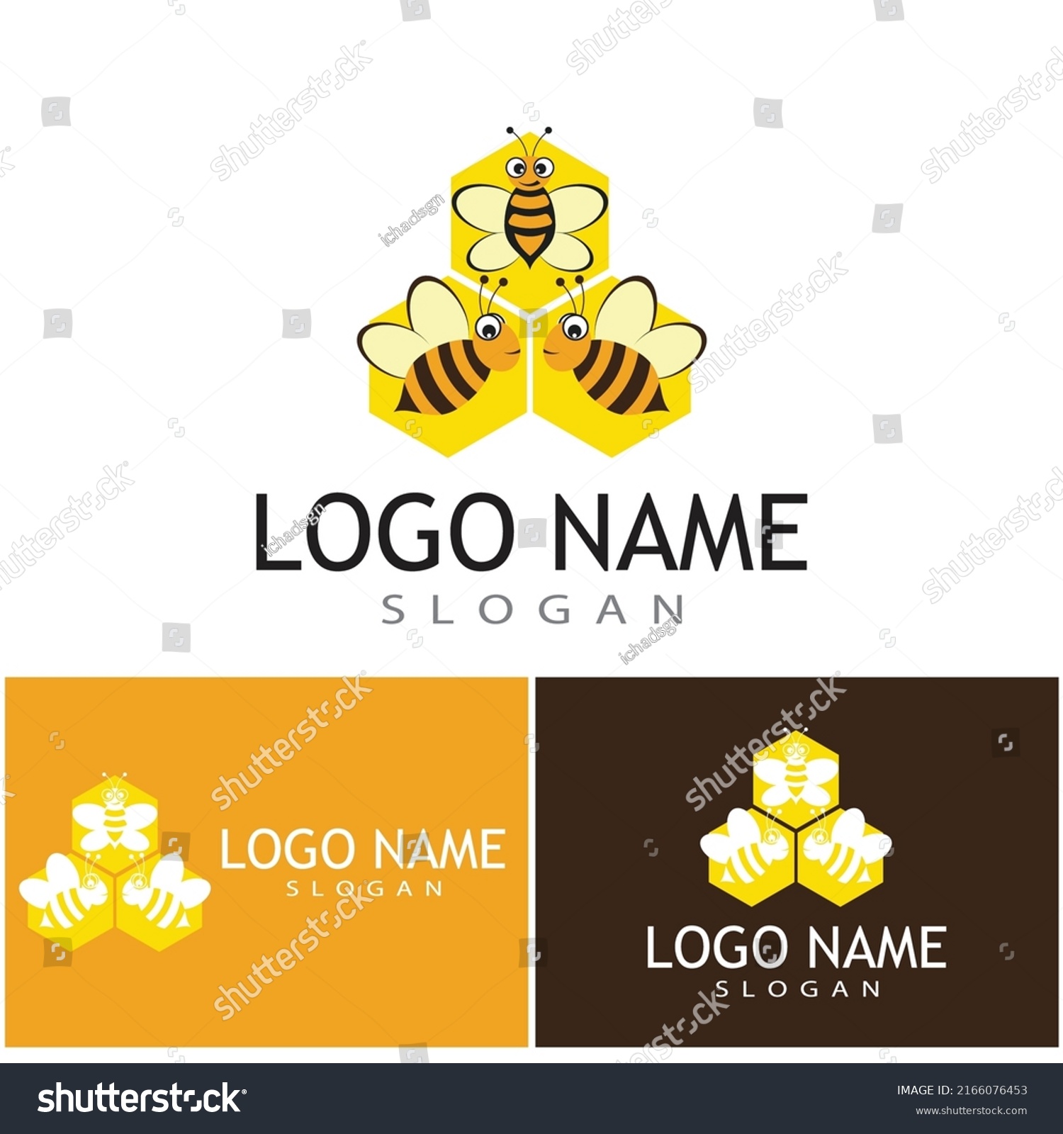 Honeycomb Logo Vector Texture Illustration Design Stock Vector (Royalty ...