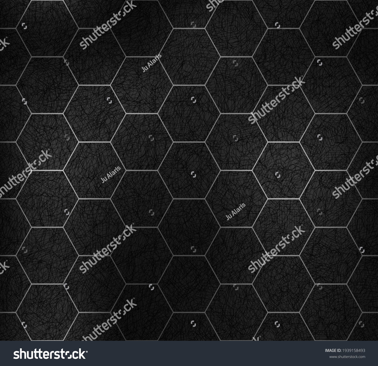 Honeycomb Pattern Seamless Texture Background Silver Stock Vector ...