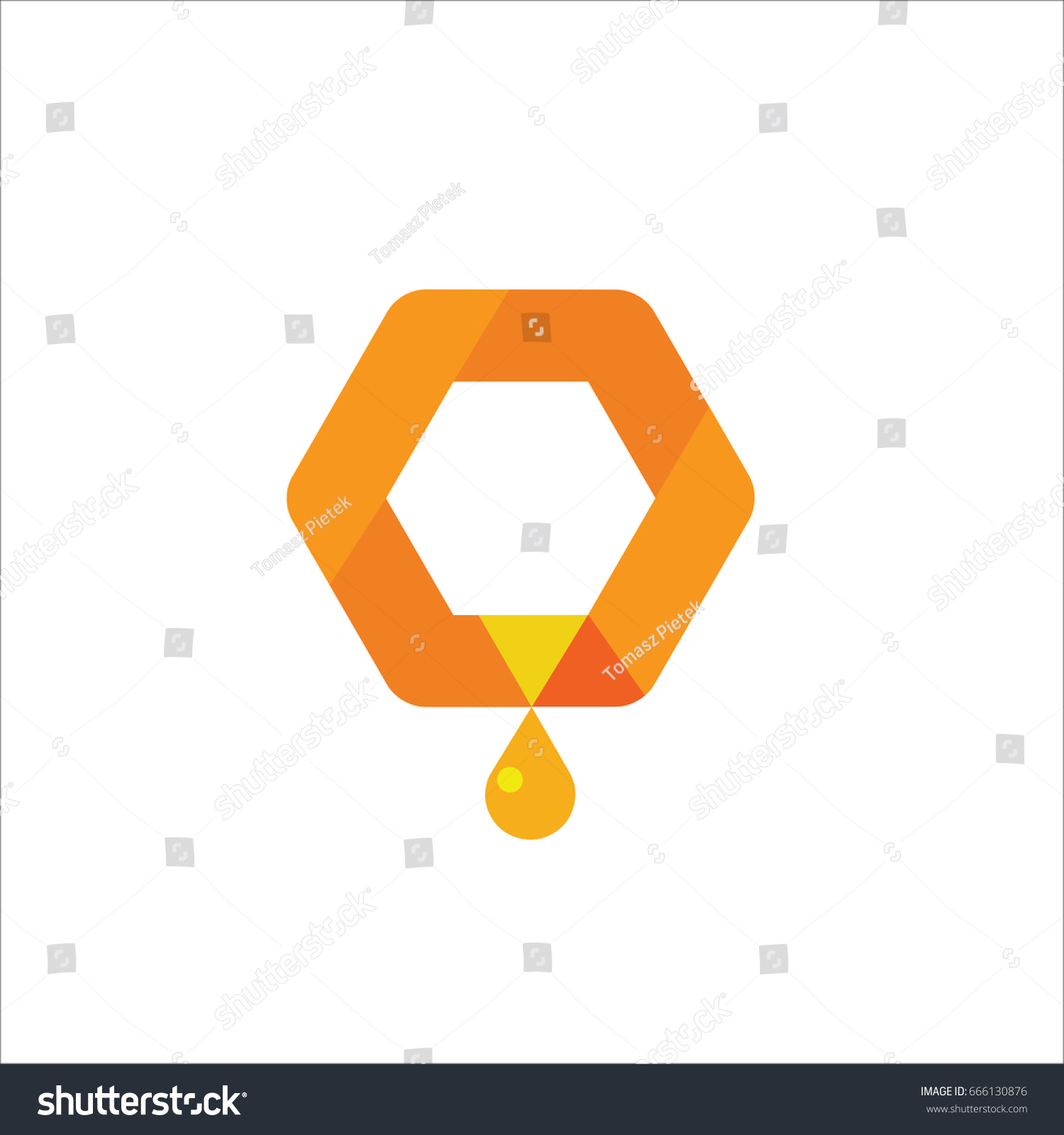 Honeycomb Sign Stock Vector (Royalty Free) 666130876 | Shutterstock