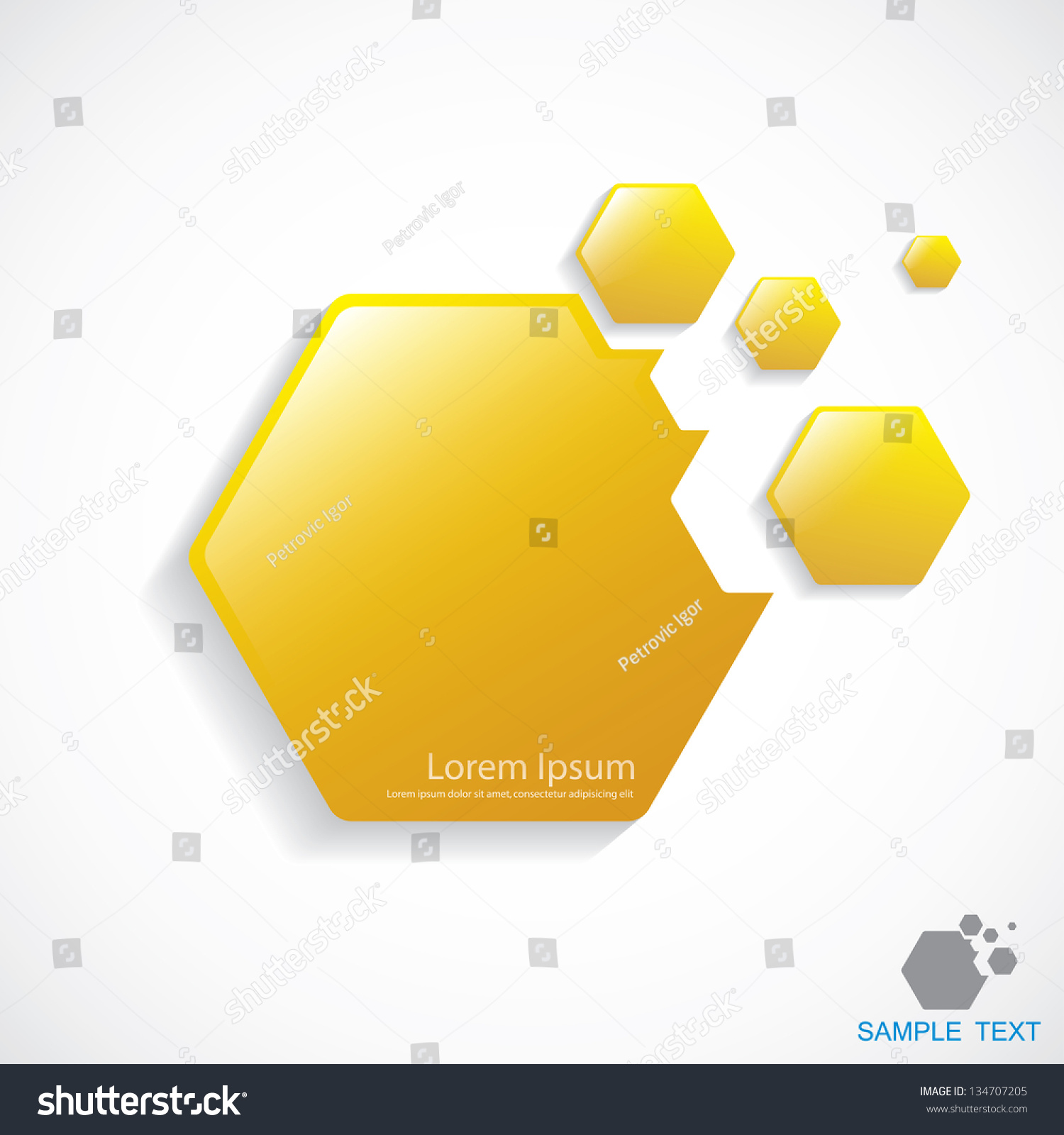 Honeycomb Vector Illustration Stock Vector (Royalty Free) 134707205 ...