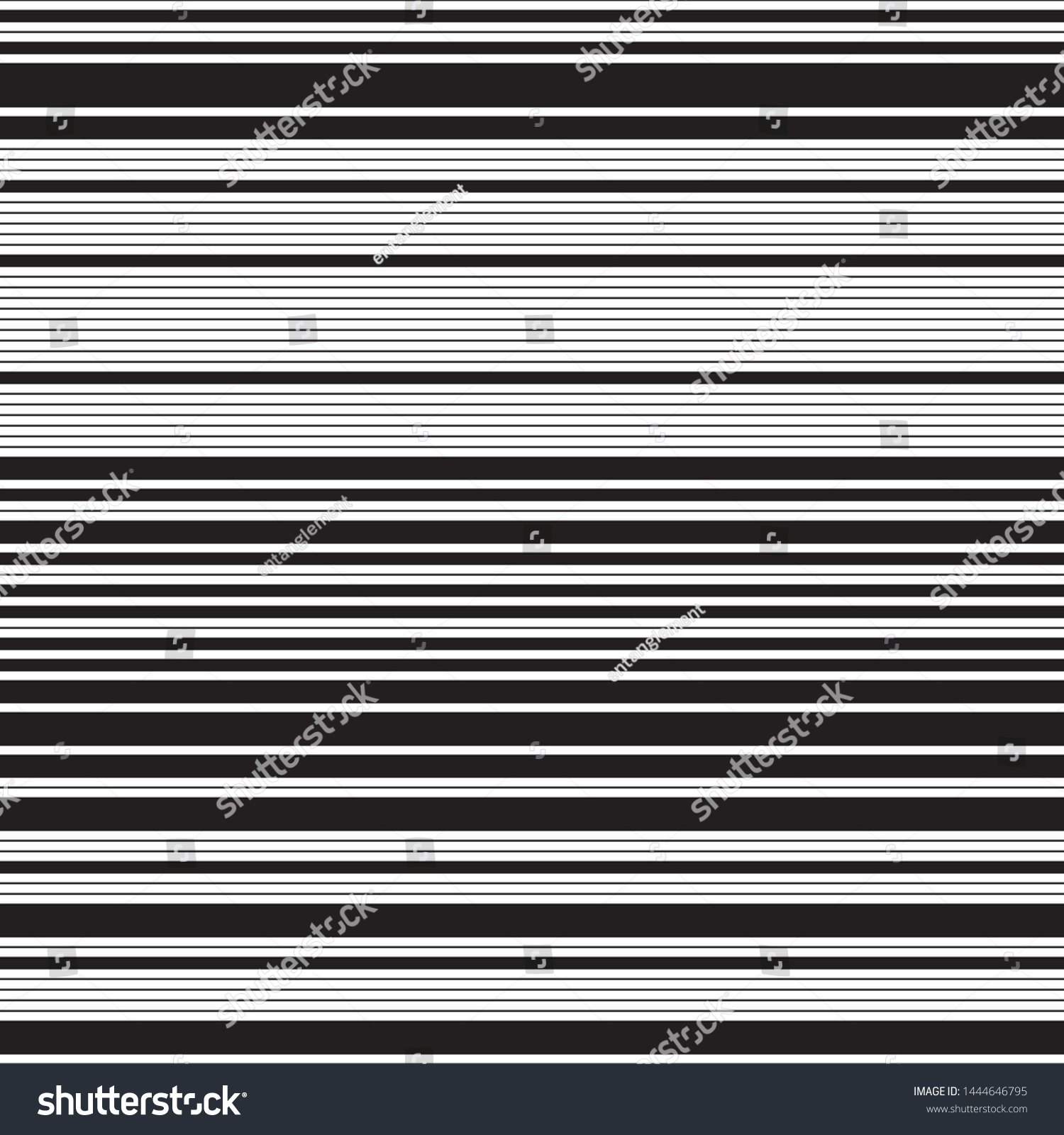 Horizontal Black Bands Vector Seamless Texture Stock Vector (Royalty ...