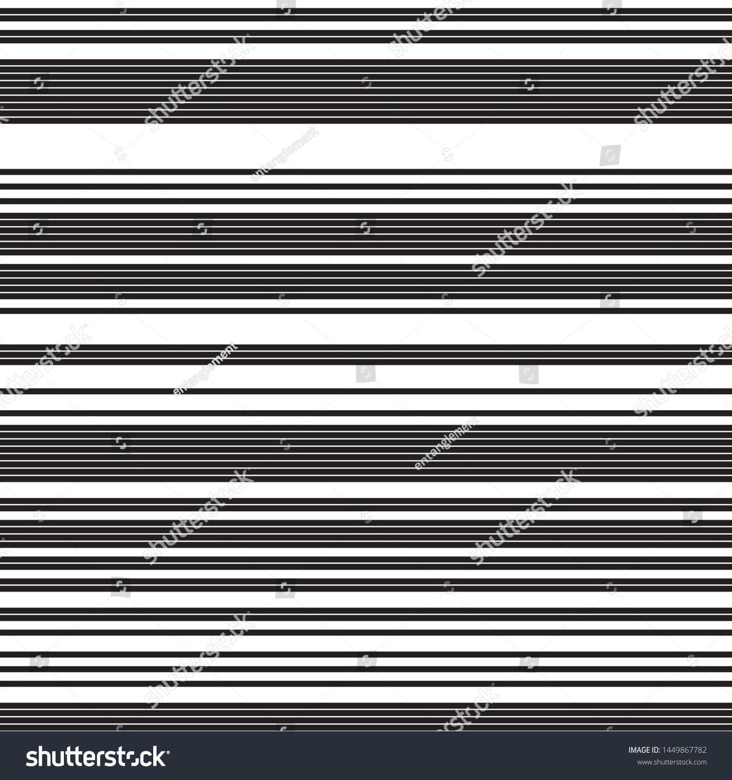 Horizontal Black Bands Vector Seamless Texture Stock Vector (Royalty ...