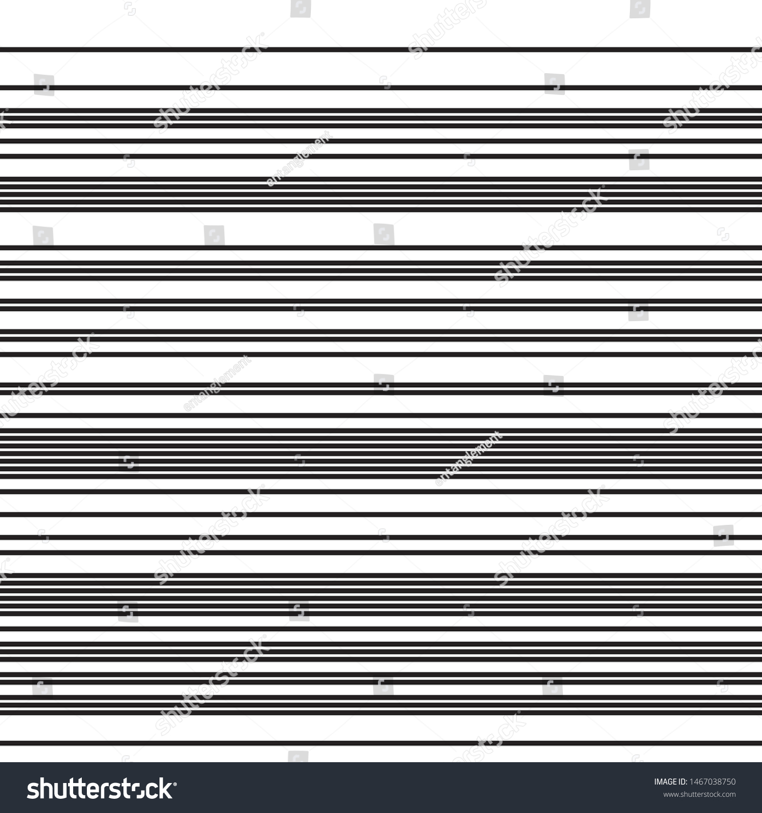 Horizontal Black Bands Vector Seamless Texture: vector de stock (libre ...