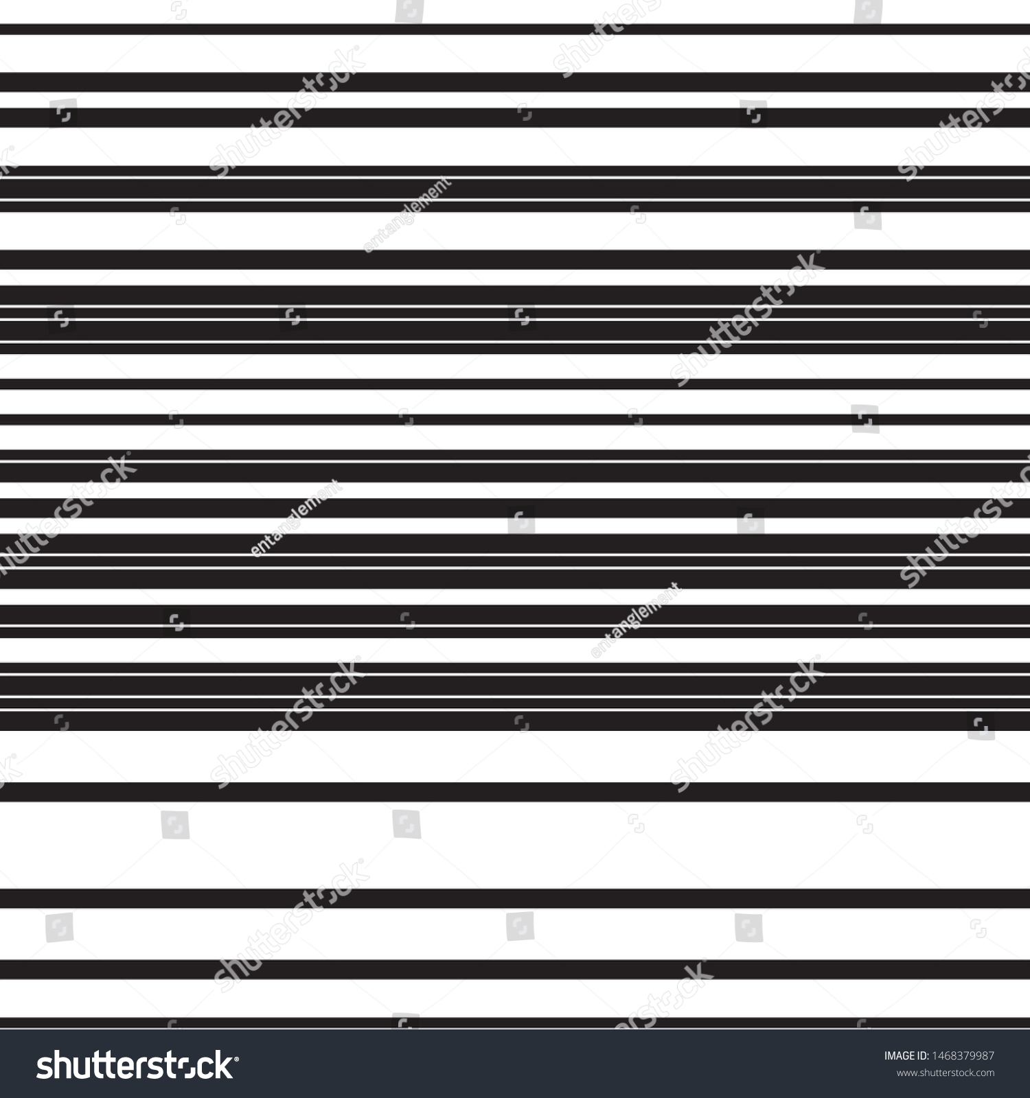 Horizontal Black Bands Vector Seamless Texture Stock Vector (Royalty ...