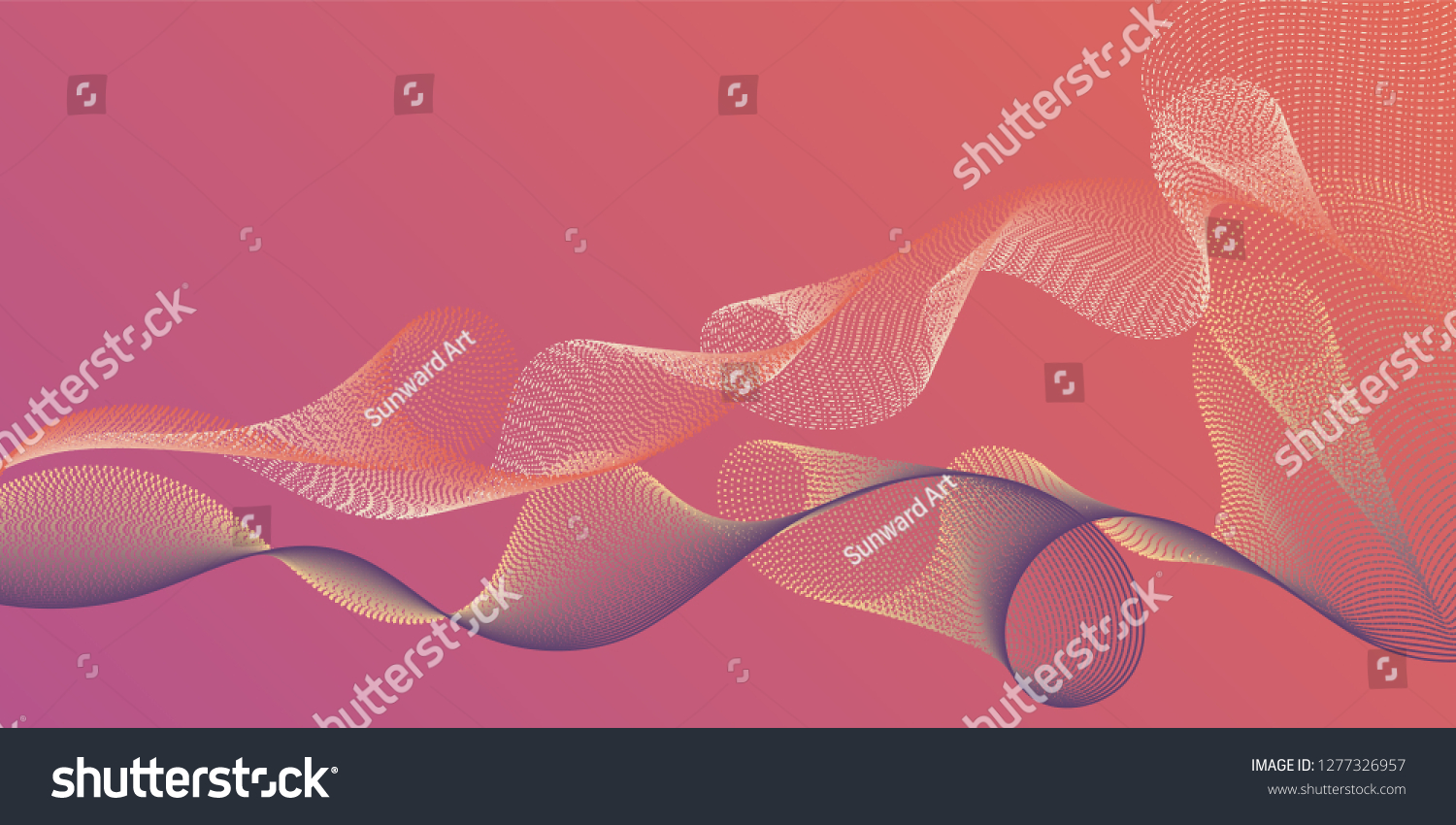 Horizontal Overlay Lines Movement Pattern Gradient Stock Vector ...