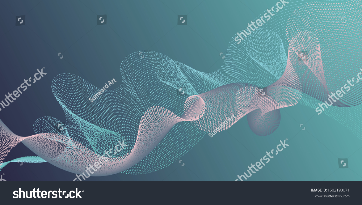 Horizontal Overlay Lines Movement Pattern Gradient: vector de stock ...
