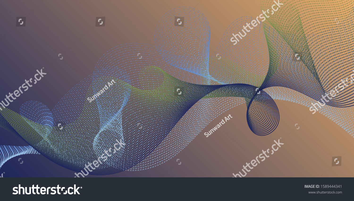 Horizontal Overlay Lines Movement Pattern Reticulated Stock Vector ...