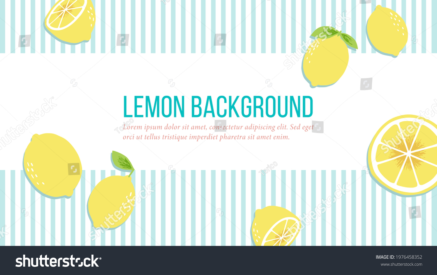 Horizontal Rectangle Background Design Template Hand Stock Vector ...
