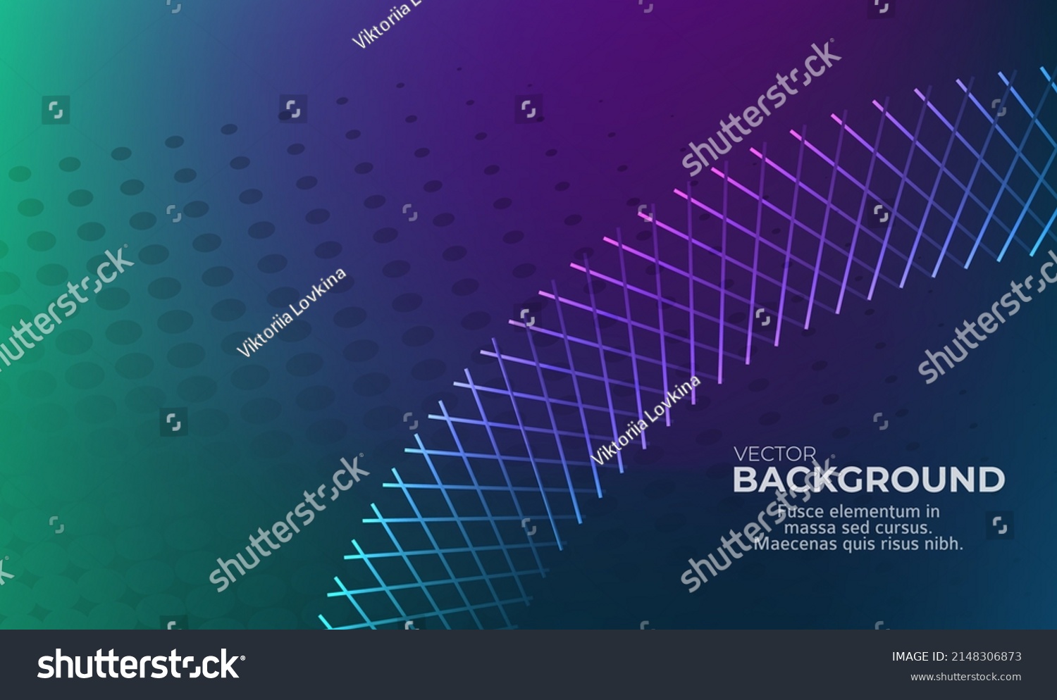 Horizontal Template Background Light Gradient Halftone Stock Vector ...